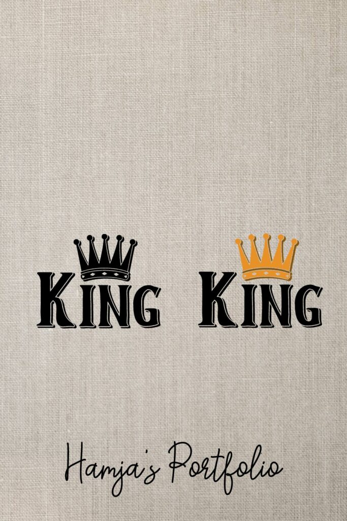 King Typography Vector Svg – MasterBundles
