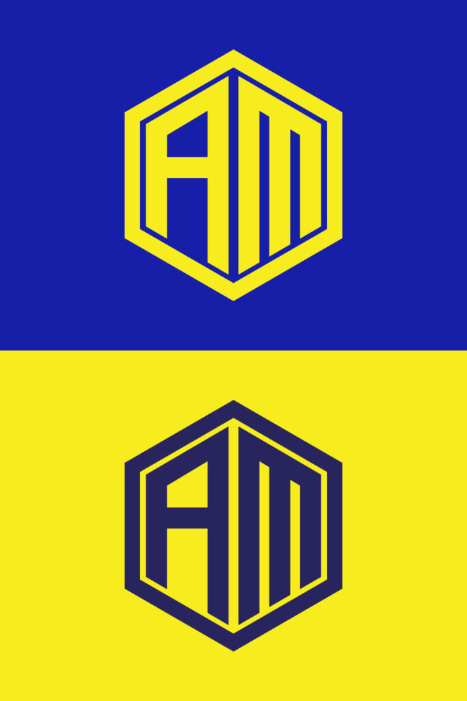 AM Logo Design - MasterBundles