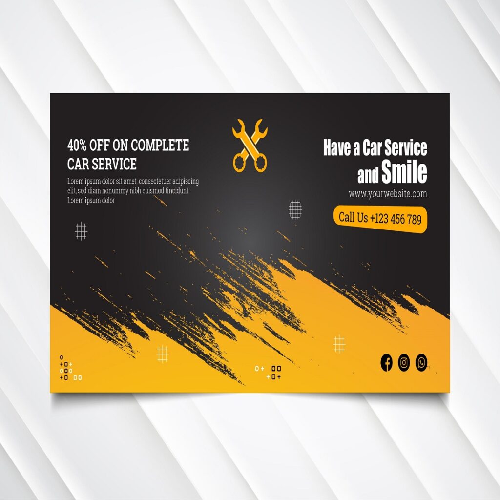 Mechanic hub banner template - MasterBundles