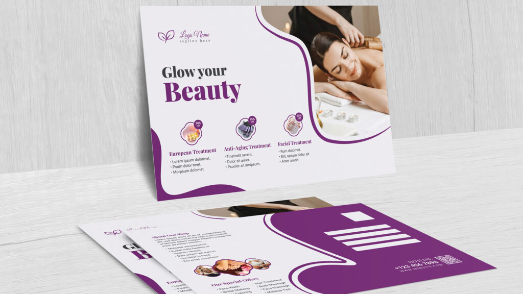 Spa Postcard Design