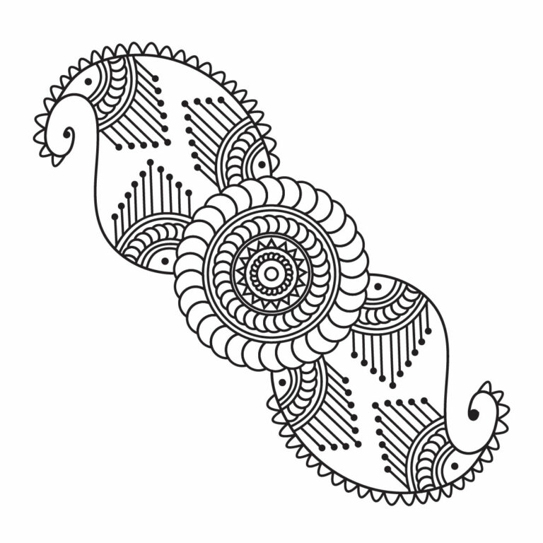 Mehandi Mandala Design Template SVG, Ai, EPS, PDF, JPG, PNG File ...
