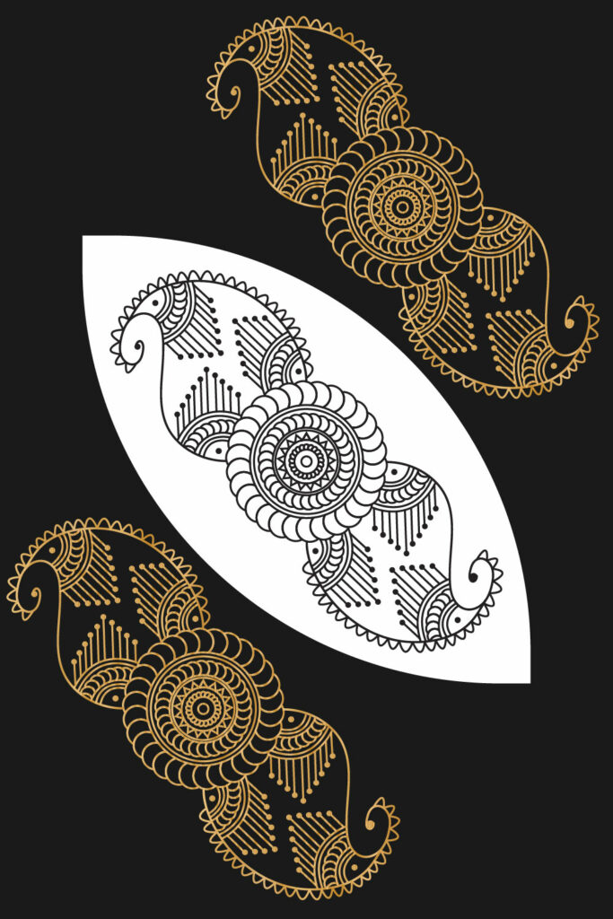 Mehandi Mandala Design Template SVG, Ai, EPS, PDF, JPG, PNG File ...