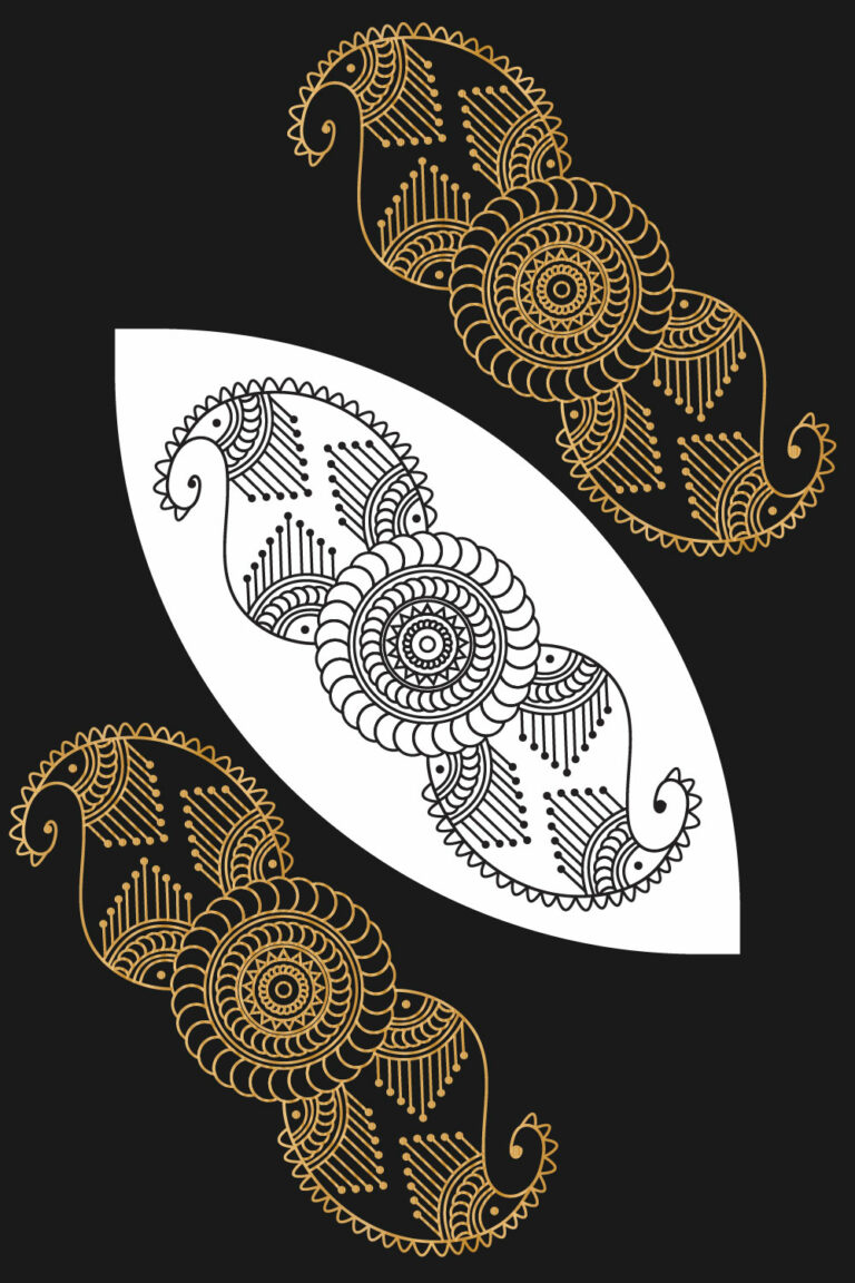 Mehandi Mandala Design Template SVG, Ai, EPS, PDF, JPG, PNG File ...
