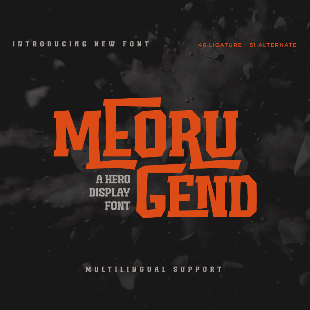 MEORU GEND | Display Hero Font - MasterBundles