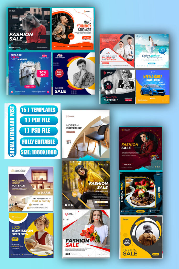 Multi Purpose Social media Add Post - MasterBundles