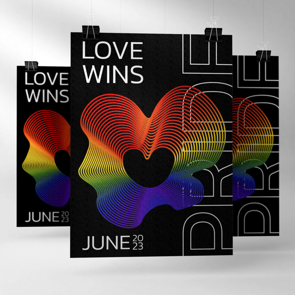 Сolorful Abstract LGBT Posters - MasterBundles
