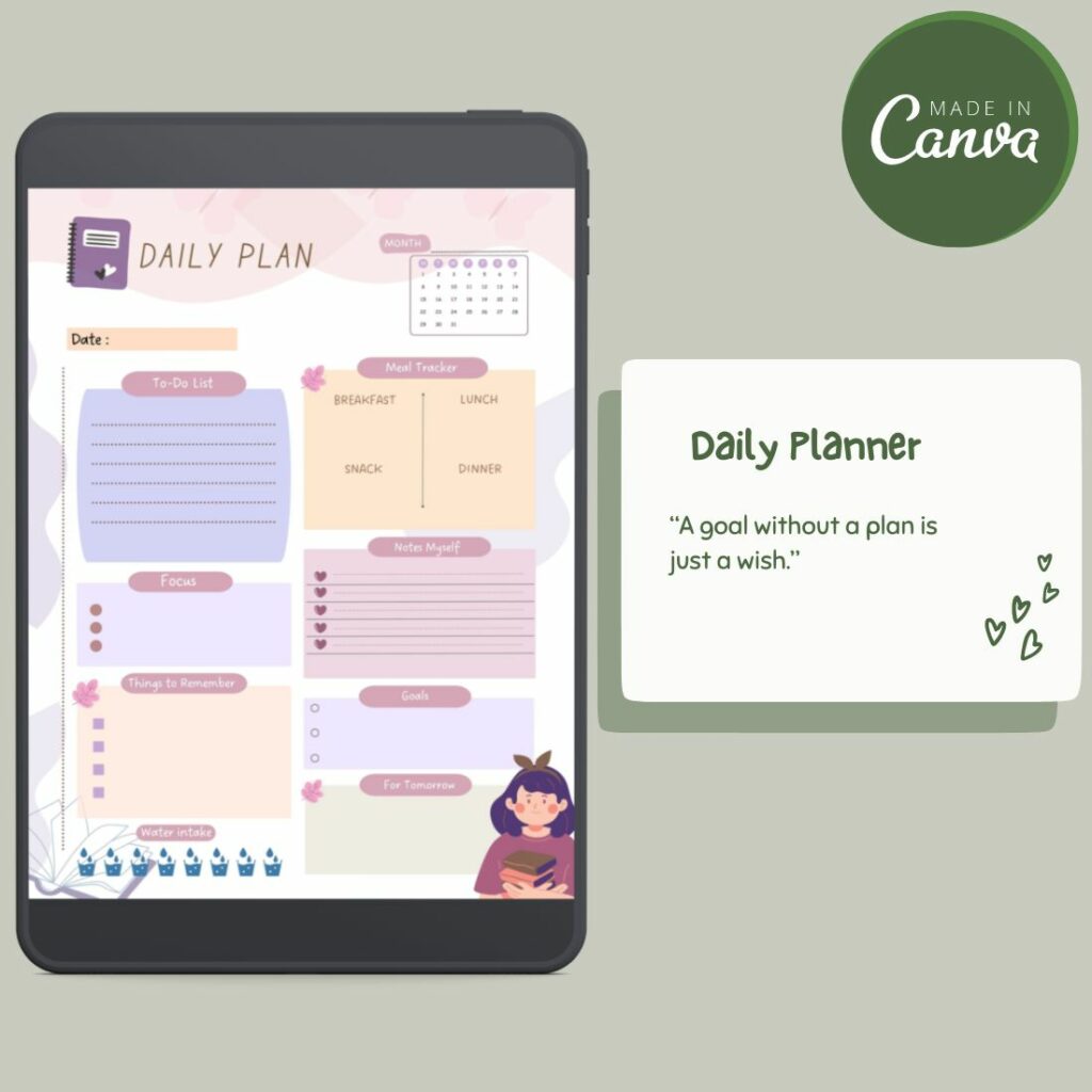 31 Pages Aesthetic Daily Planner - MasterBundles