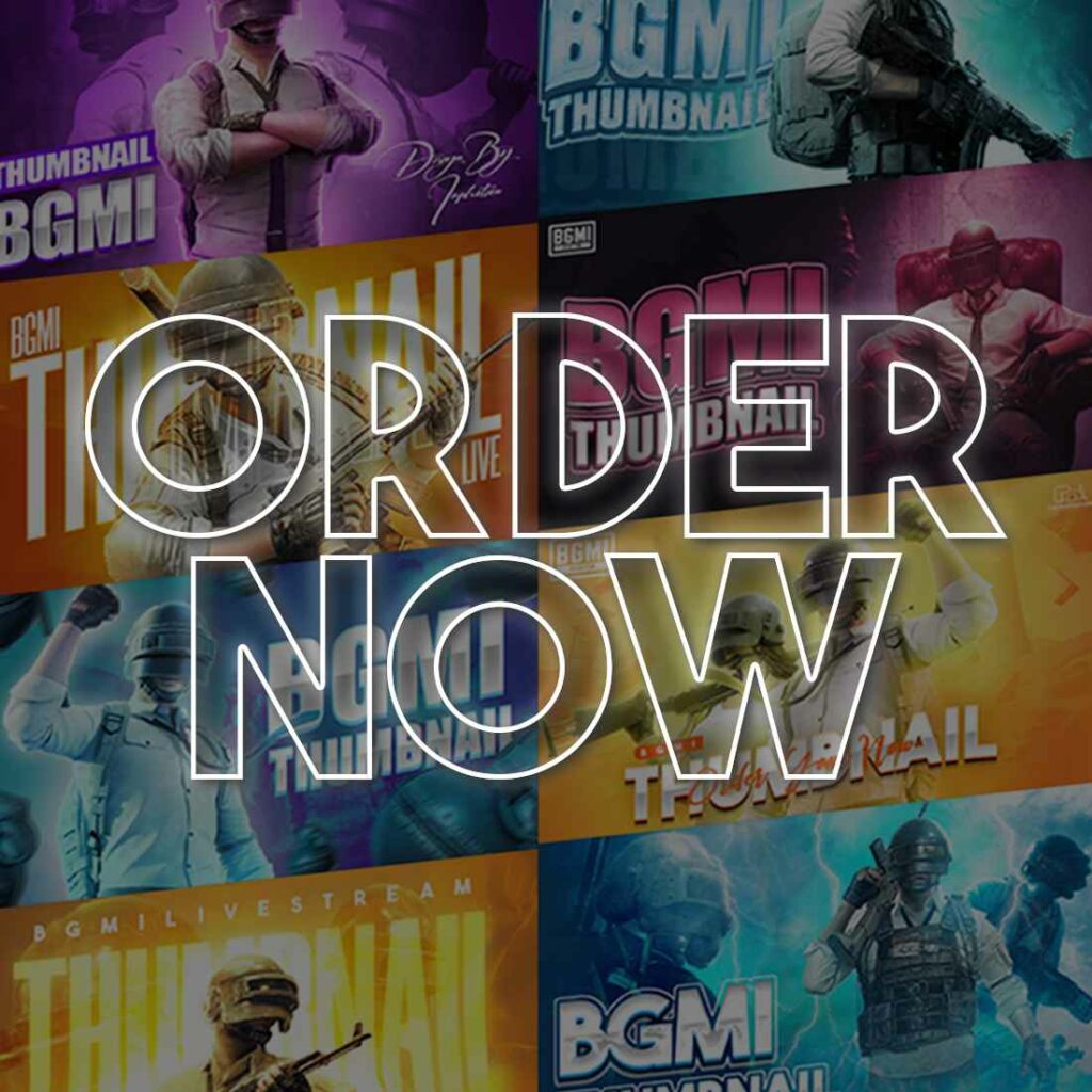 pack of 8 bgmi thumbnails with psd hier me @imphotion