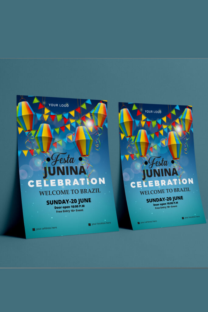 First Juniya Flyer Template Banner - MasterBundles