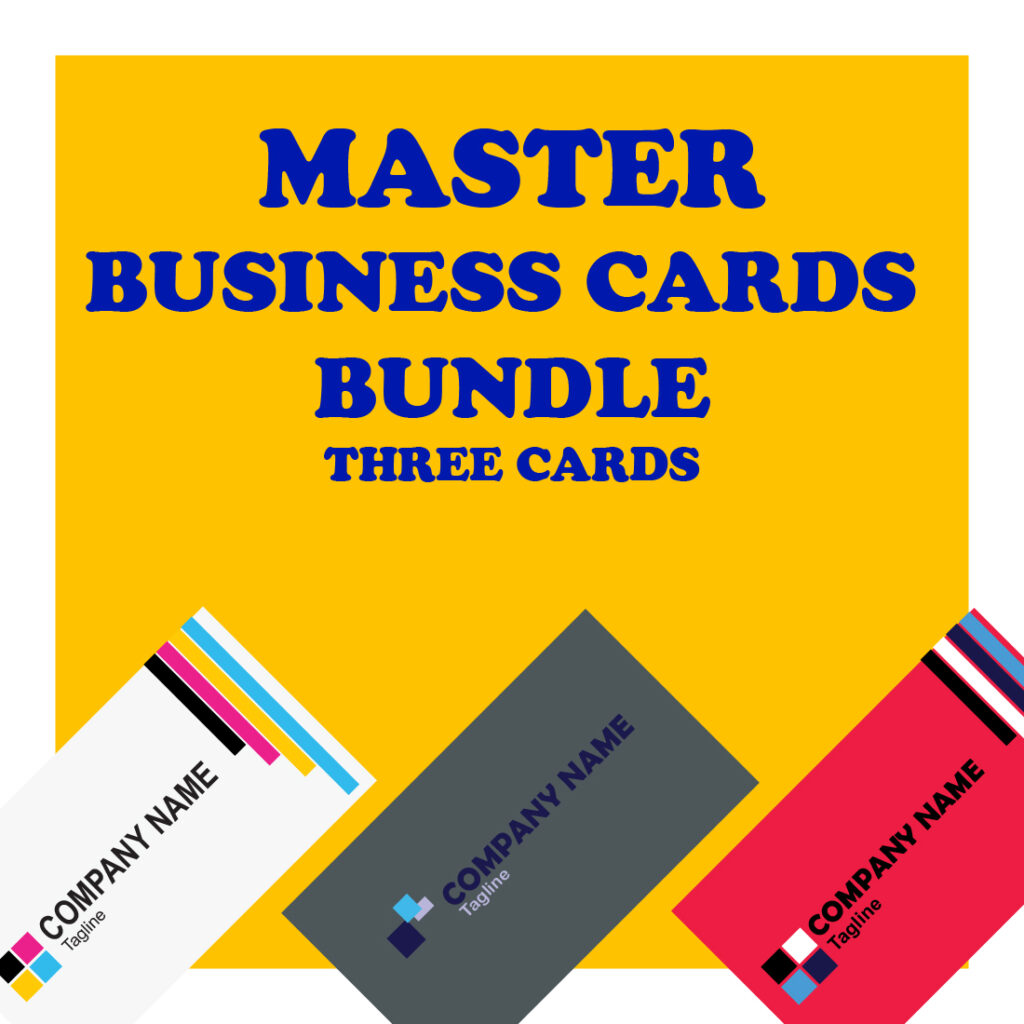 Master Bundle of three Business Cards - MasterBundles