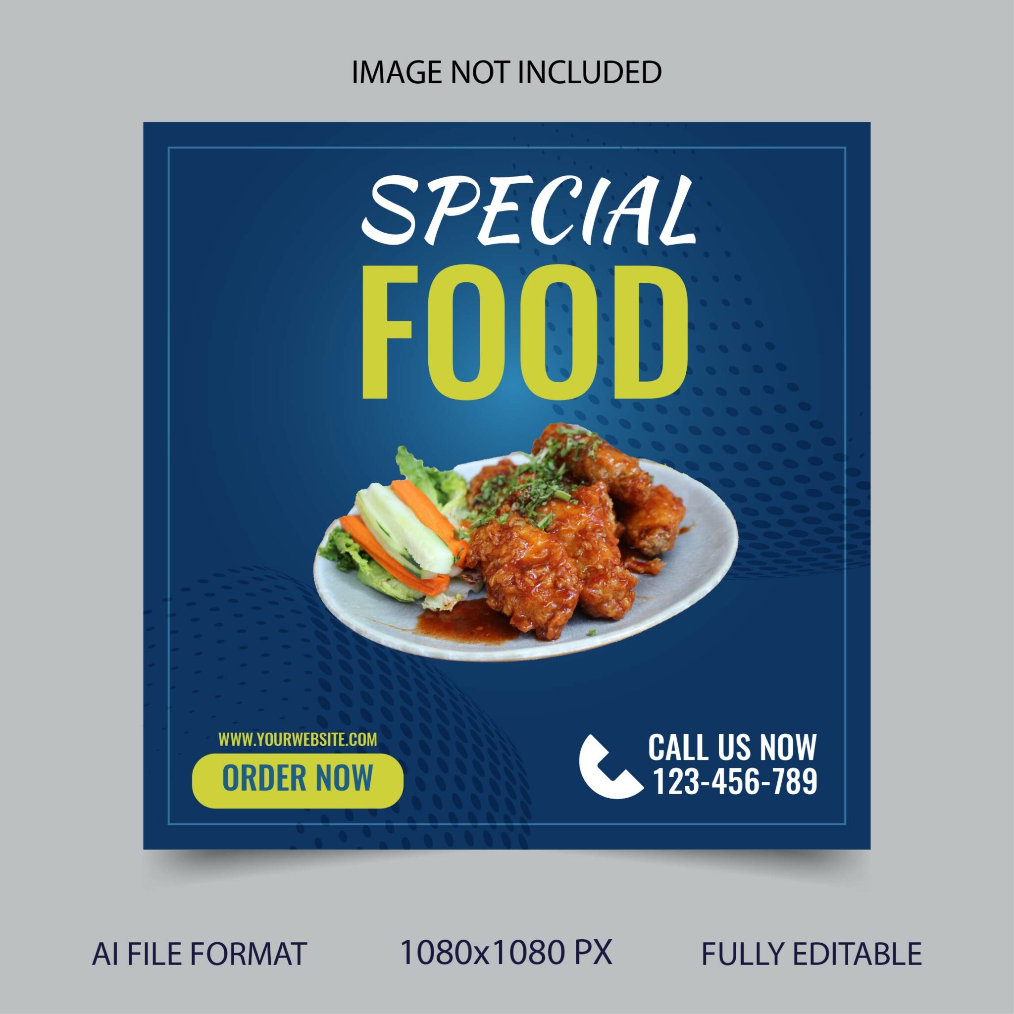 Food and restaurant social media templates - MasterBundles
