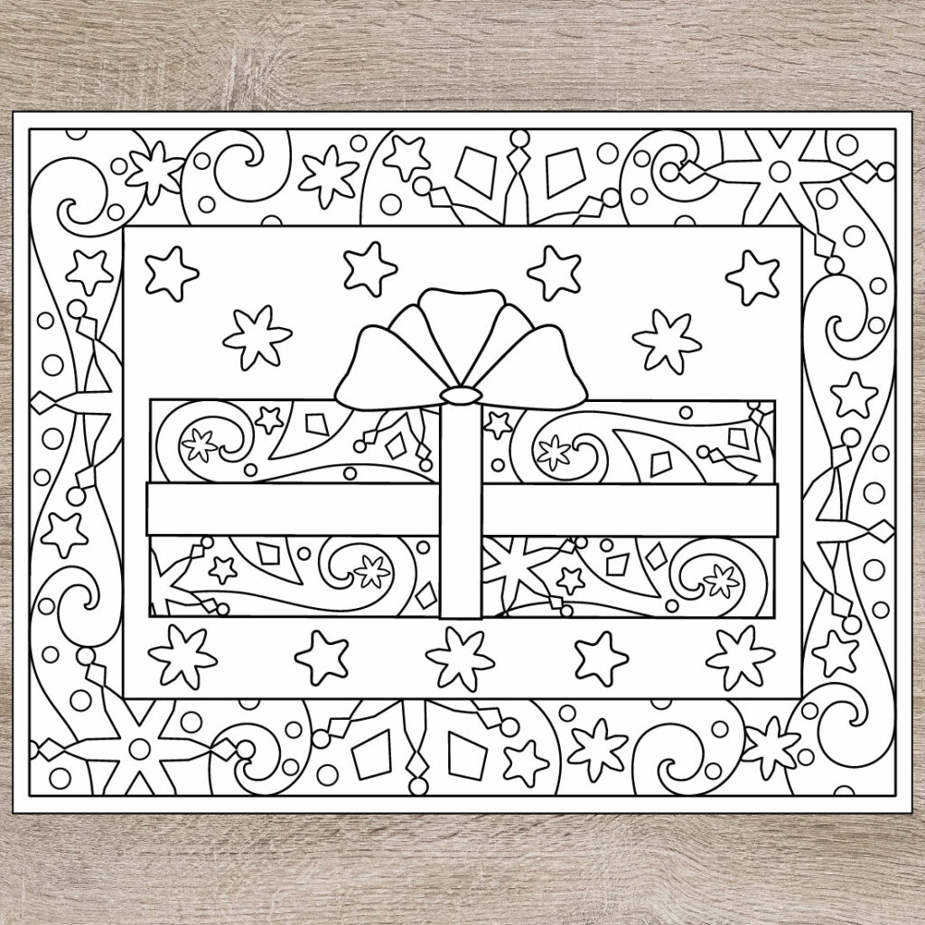 Winter Holidays - 5 coloring pages. - MasterBundles
