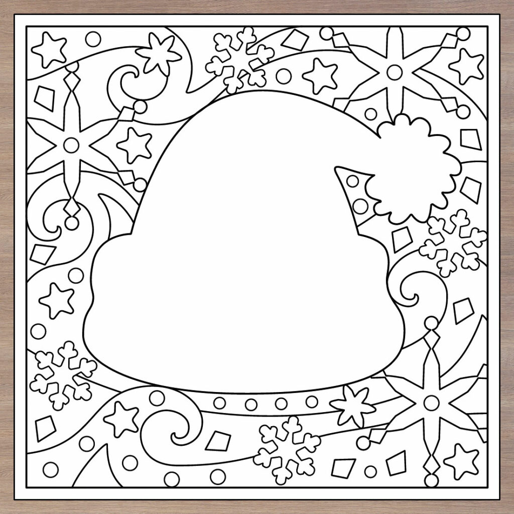 Christmas Coloring Pages - 7 printable items - MasterBundles
