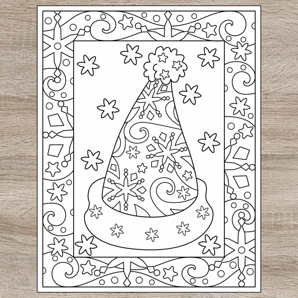 Winter Holidays - 5 coloring pages. - MasterBundles