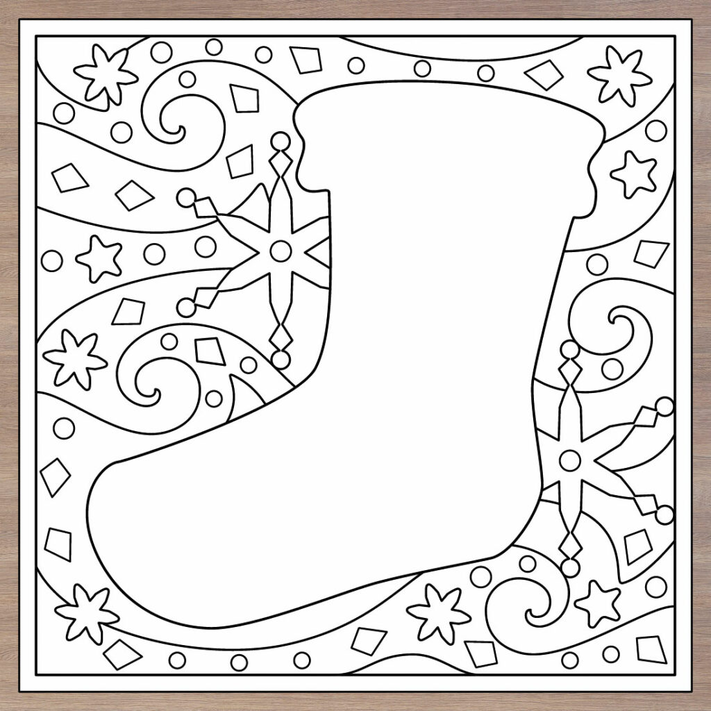 Christmas Coloring Pages - 7 printable items - MasterBundles