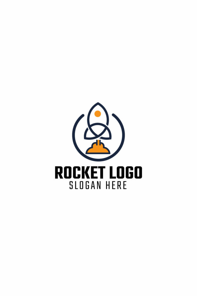 INITIAL ROCKET LOGO DESIGN - MasterBundles