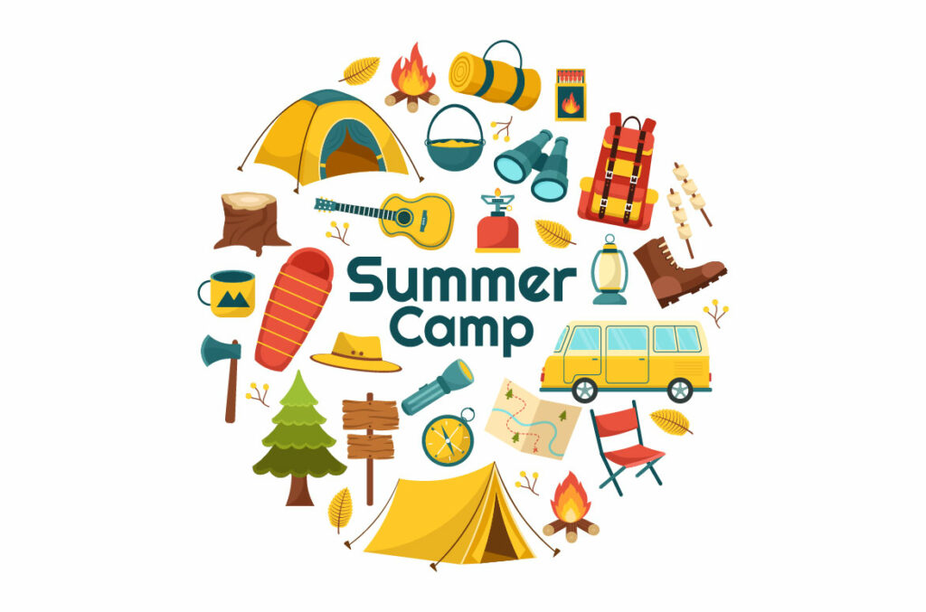 15 Summer Camp Vector Illustration - MasterBundles