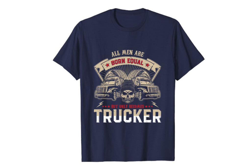 Truck Driver T-Shirt Design Bundle, Truck t-shirts Graphics ...