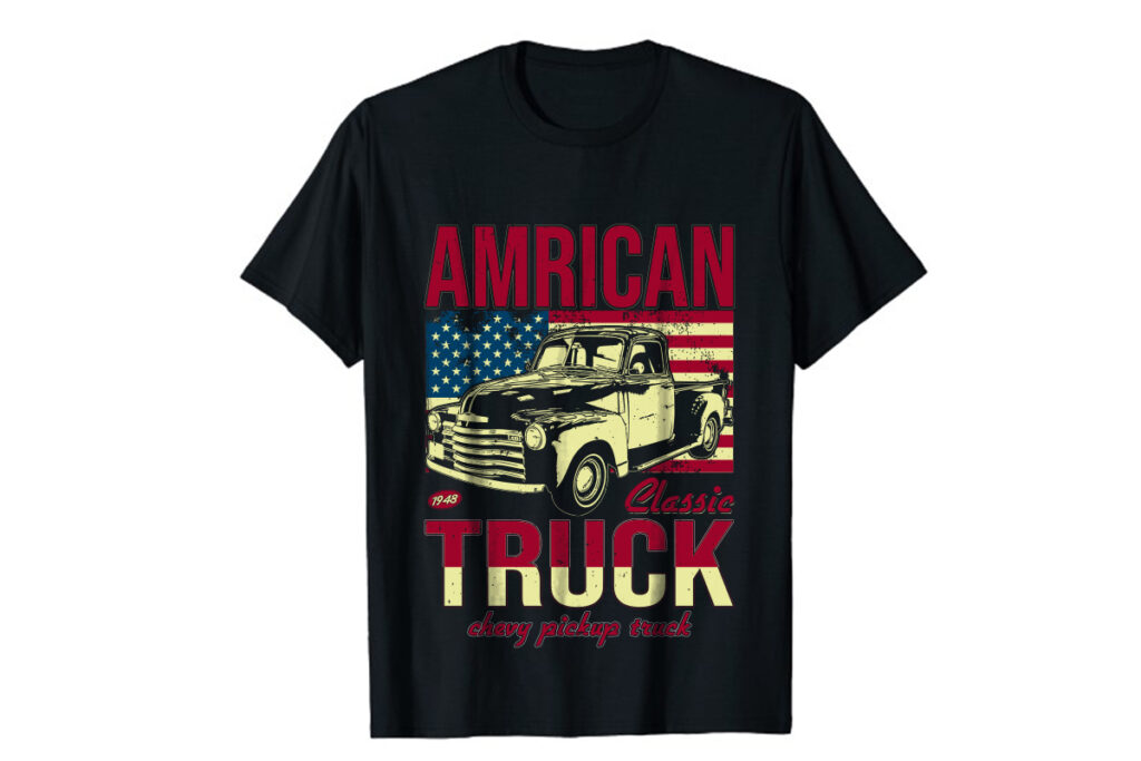 Truck Driver T-Shirt Design Bundle, Truck t-shirts Graphics ...