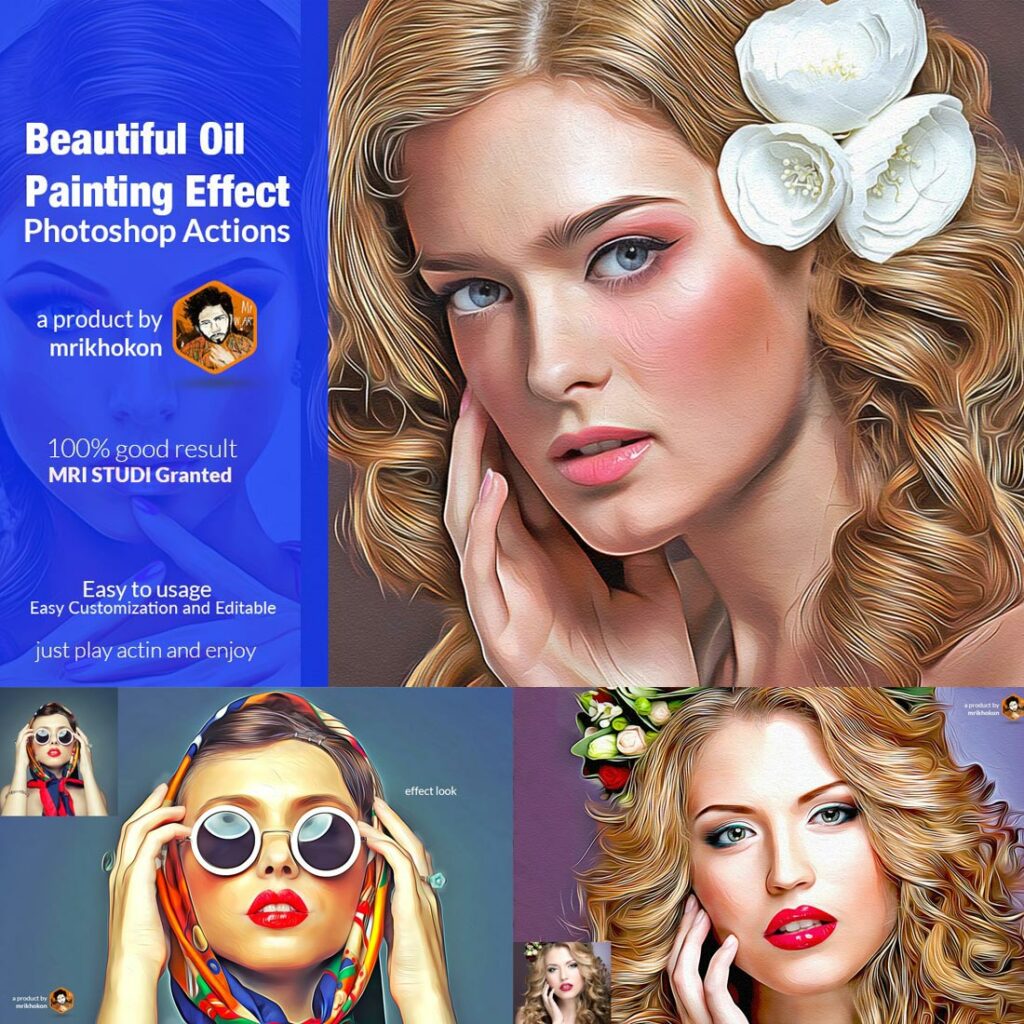 Beautiful Oil Painting Effect - MasterBundles