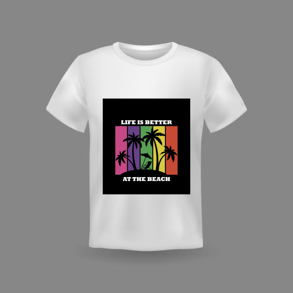 Beach T-Shirt Design - MasterBundles