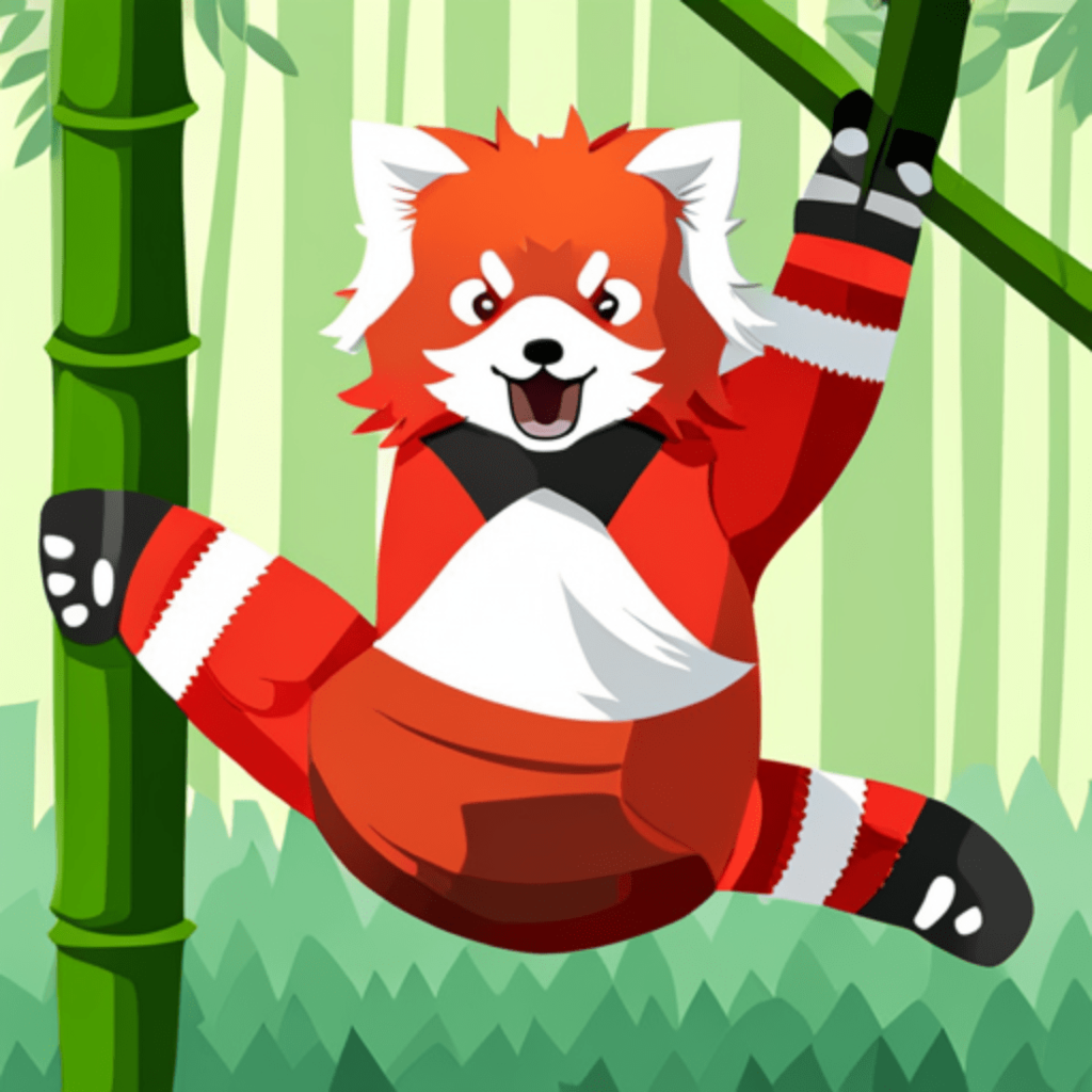 ANIMATED ANIMALS ILLUSTRATION-- DOING SOMERSAULTS – MasterBundles