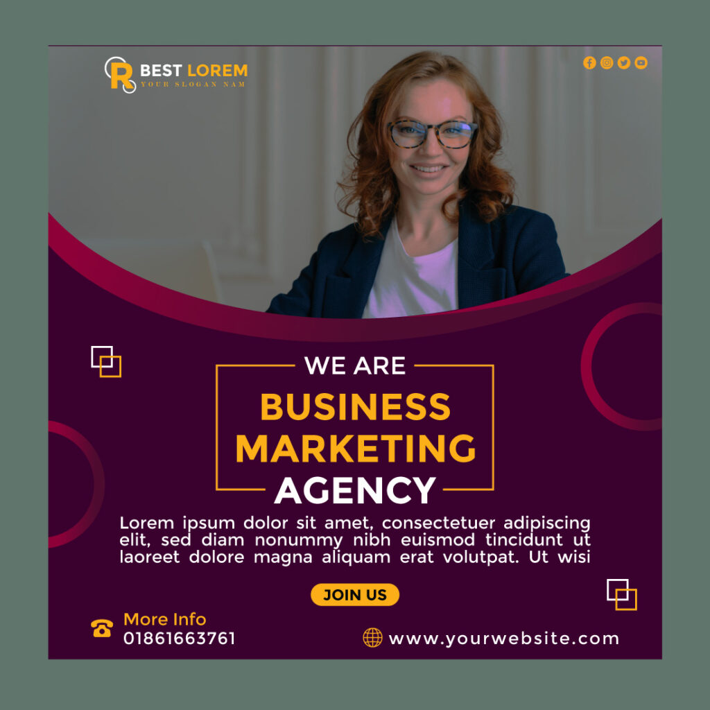 4+ Social Media Marketing & Web Banner Design Template