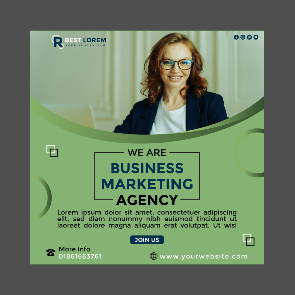 4+ Social Media Marketing & Web Banner Design Template