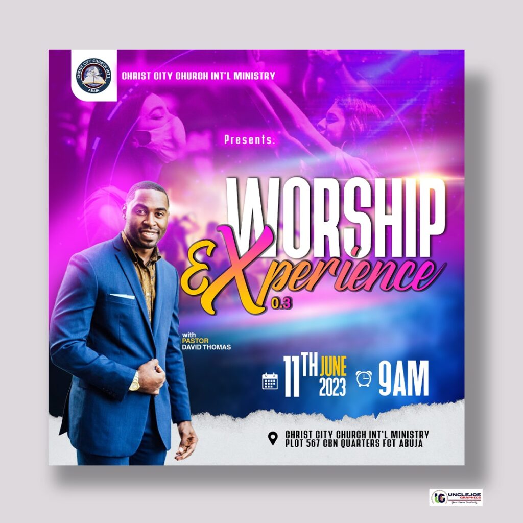 CHURCH FLYER TEMPLATE DESIGN - MasterBundles, Church Flyer, Church Poster