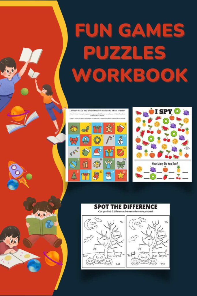 Fun End of Year Activities Games Puzzles Workbook - MasterBundles