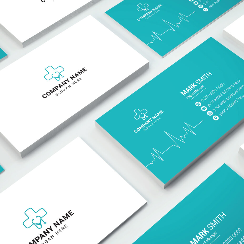 Clinic Doctor Business Card Design Template - MasterBundles
