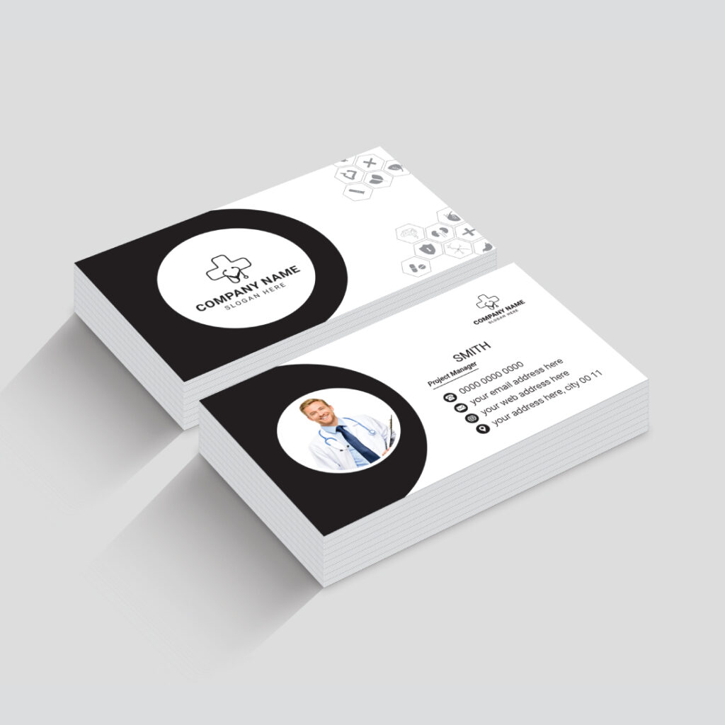 Medical Doctor Business Card Design Template - MasterBundles