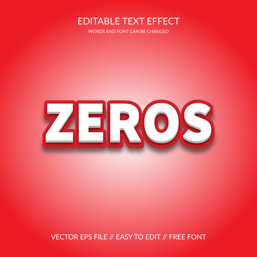 3D Editable Vector Eps Text Effect Template - MasterBundles