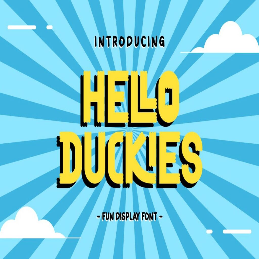 Hello Duckies - Fun Display Font - MasterBundles