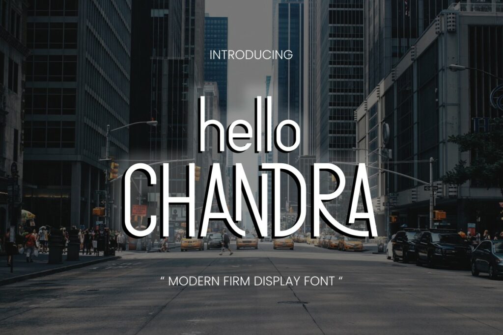 Hello Chandra - Modern Firm Display Font - MasterBundles