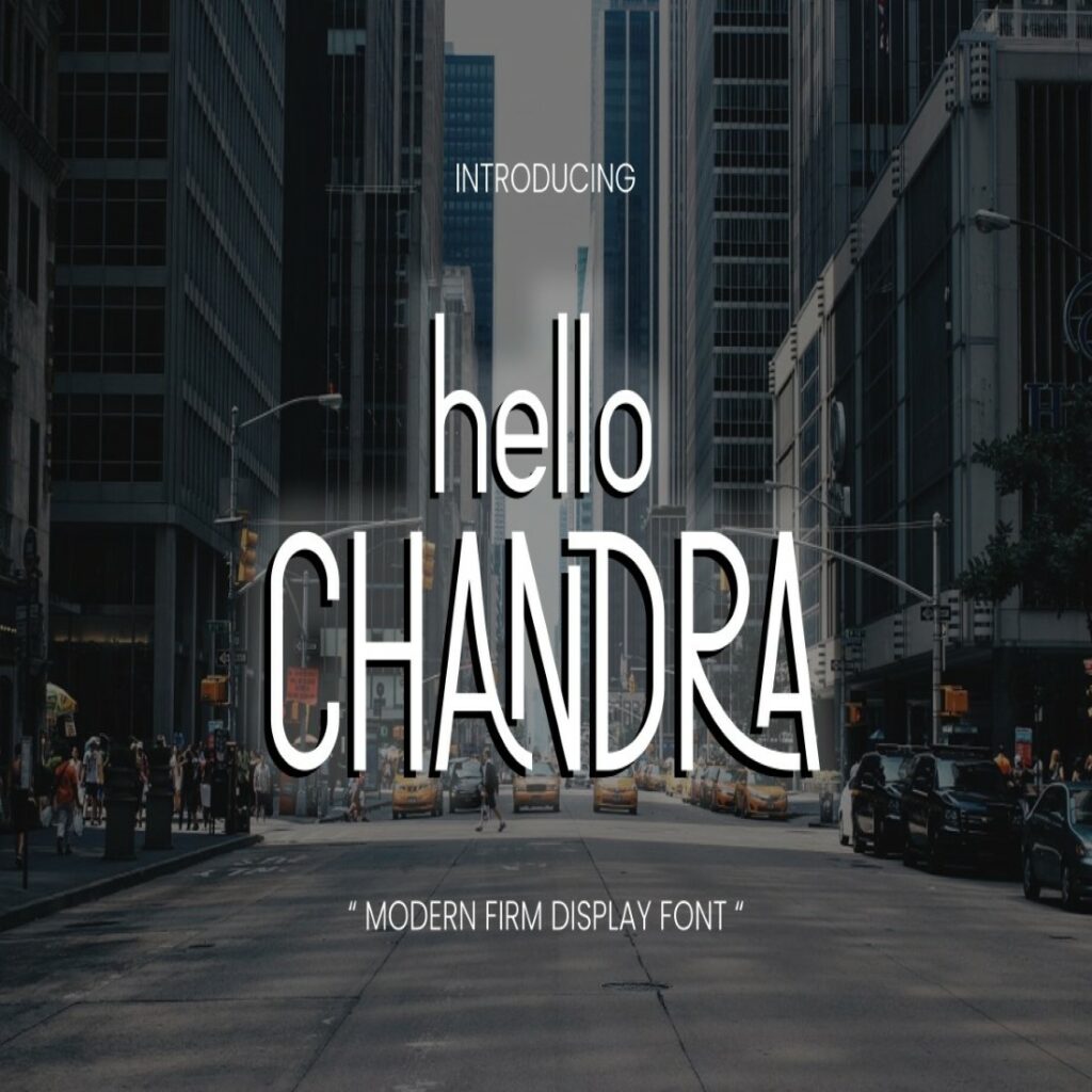 Hello Chandra - Modern Firm Display Font - MasterBundles