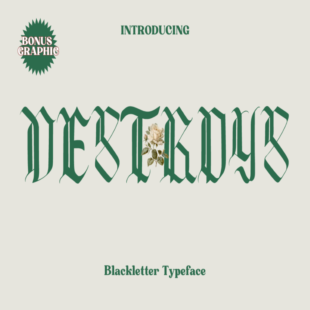 Kalimasada - Blackletter Type Font – MasterBundles