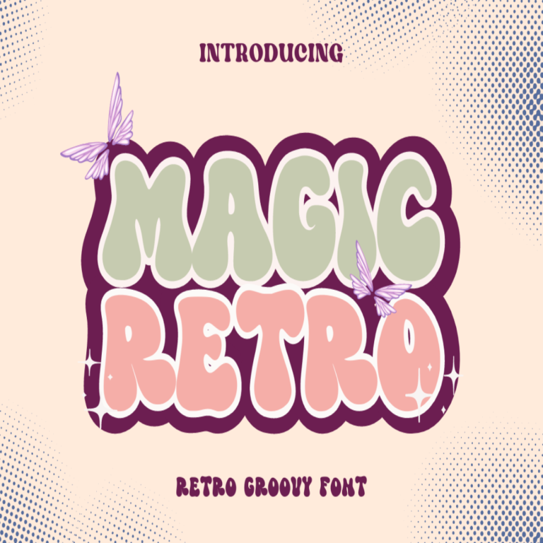 Magic Retro - Retro groovy Font