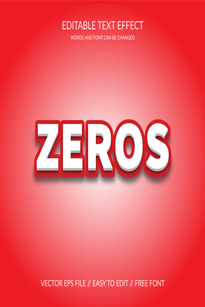 3D Editable Vector Eps Text Effect Template - MasterBundles