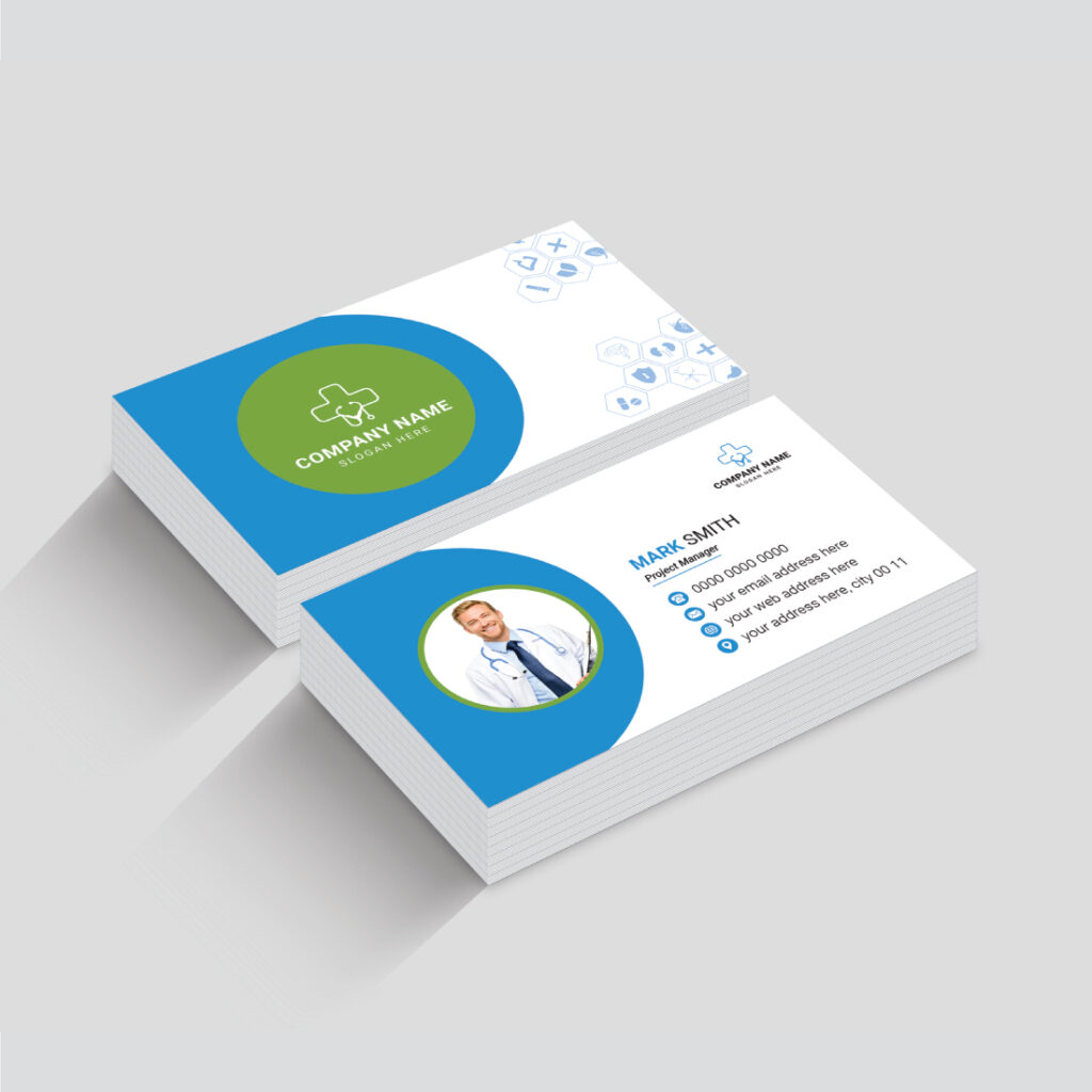 Medical Doctor Business Card Design Template - MasterBundles