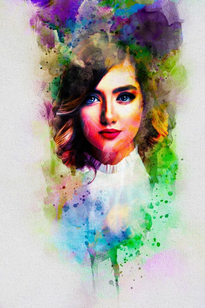 Digital Watercolor Painting Effect - MasterBundles