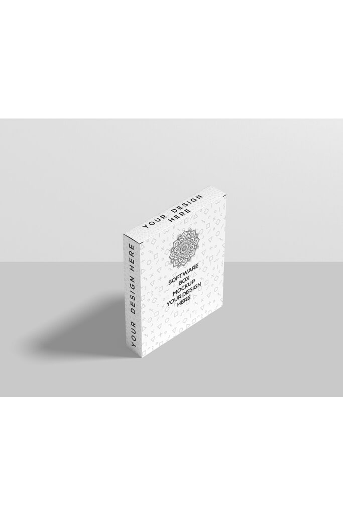 Slim Software Box Mockup - MasterBundles