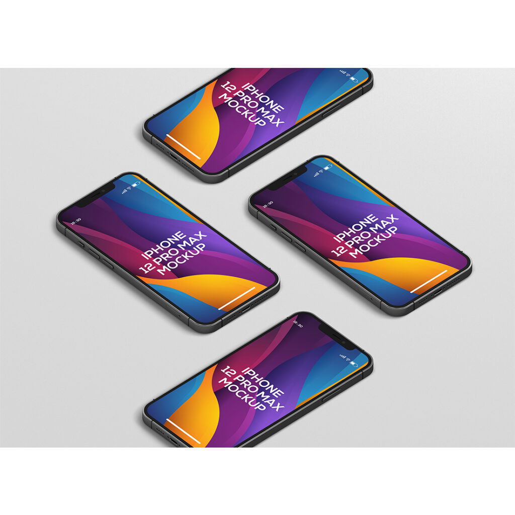 iPhone 12 Pro Max Mockup - MasterBundles