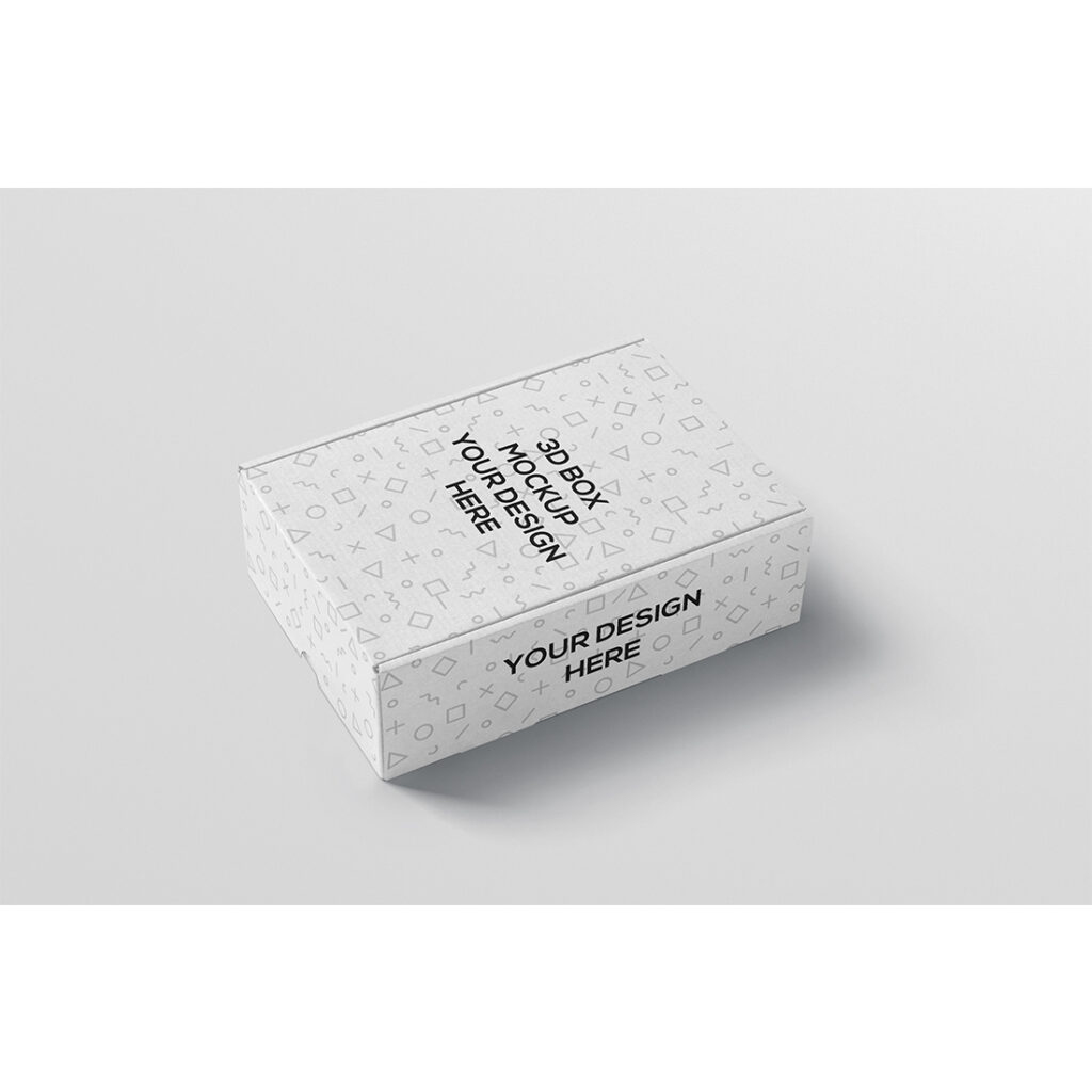 Rectangular Packaging Box Mockup - MasterBundles