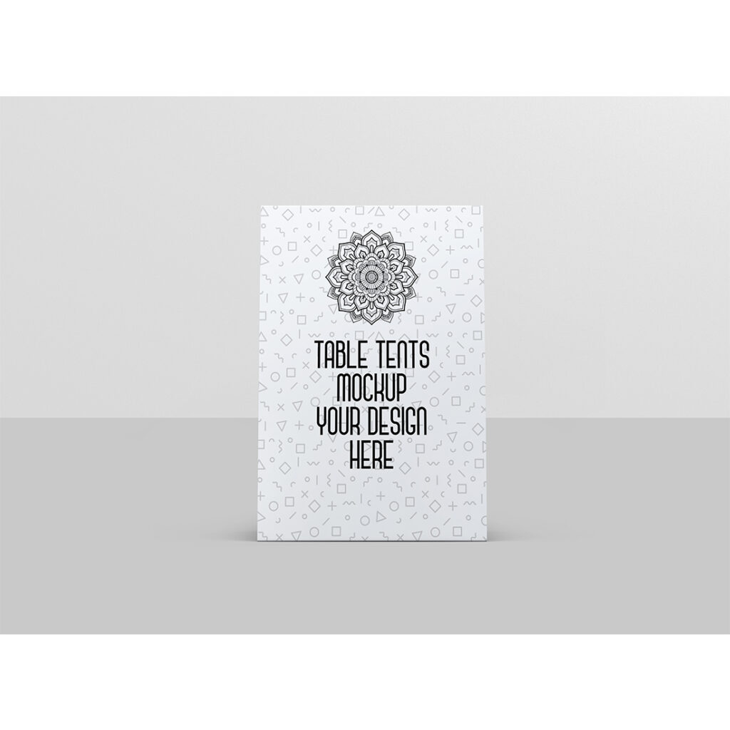 Table Tents Mockup - MasterBundles