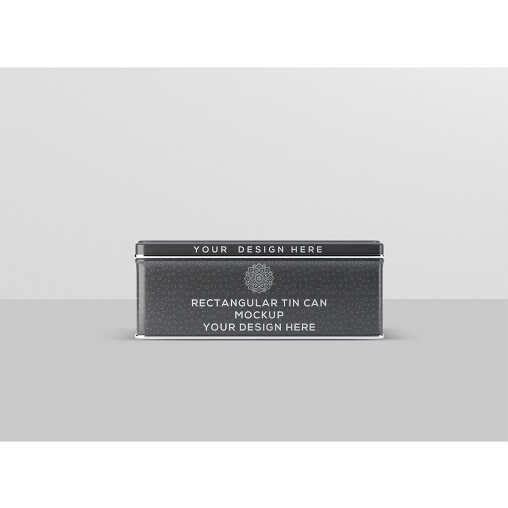 Rectangular Tin Can Mockup - MasterBundles