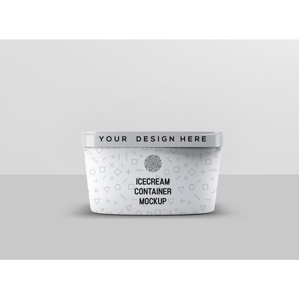 Ice Cream Packaging Container Mockup - MasterBundles