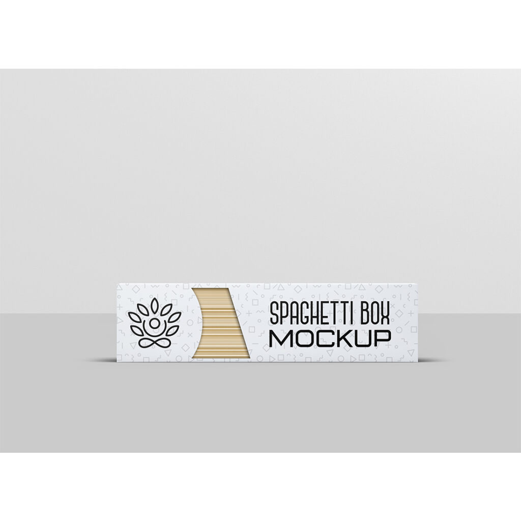 Spaghetti Box Mockup - MasterBundles