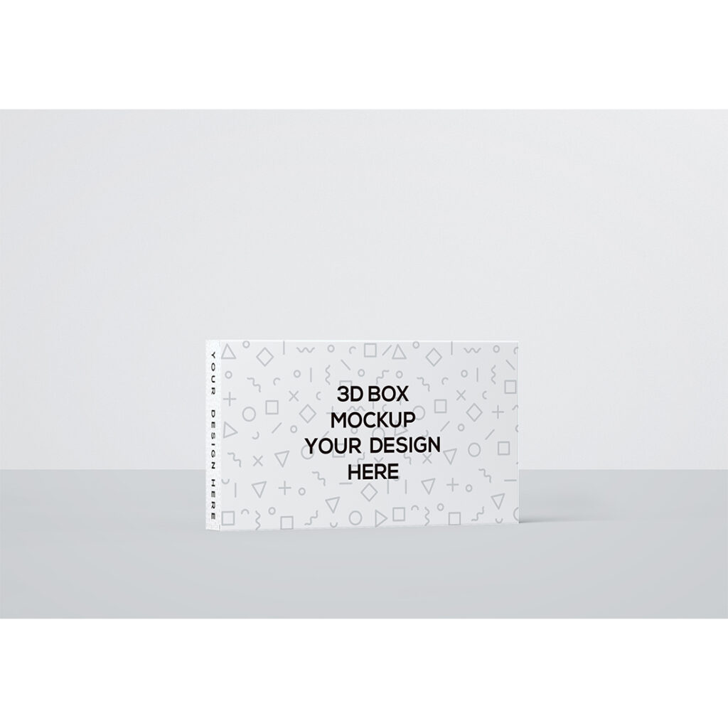 Flat Slim Rectangle Box Mockup - MasterBundles