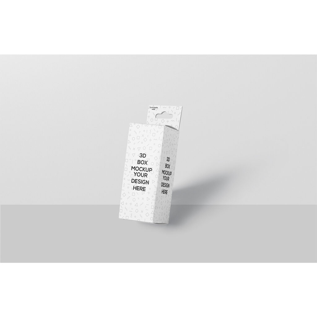 Small Size Rectangle Box With Hanger Mockup - MasterBundles